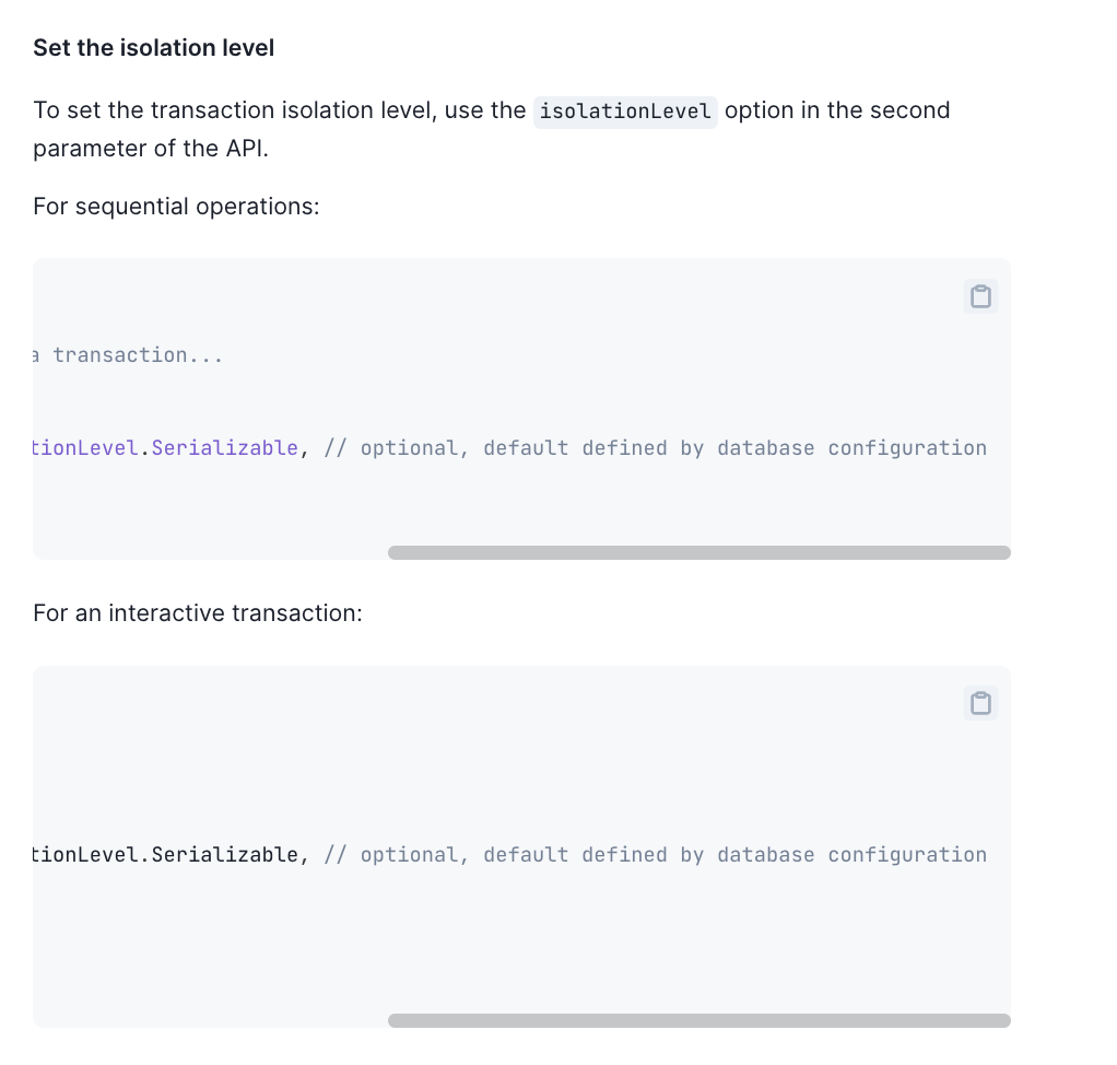 Explain what the isolation levels actually means · Issue #5121 · prisma ...