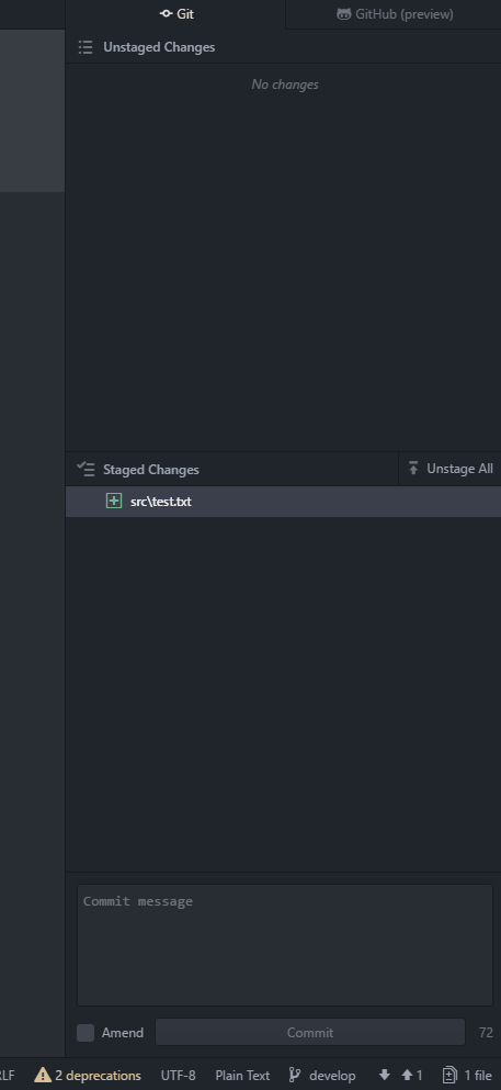 The commit message box and commit button should be disabled during a commit operation · Issue ...