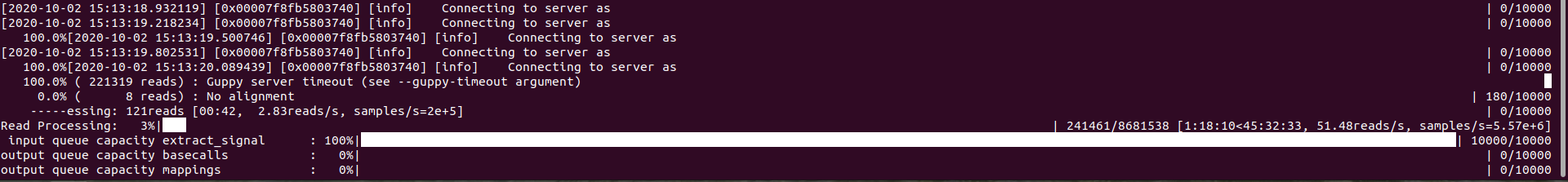 BasecallingFailed Guppy server timeout · Issue #60 · nanoporetech/megalodon · GitHub