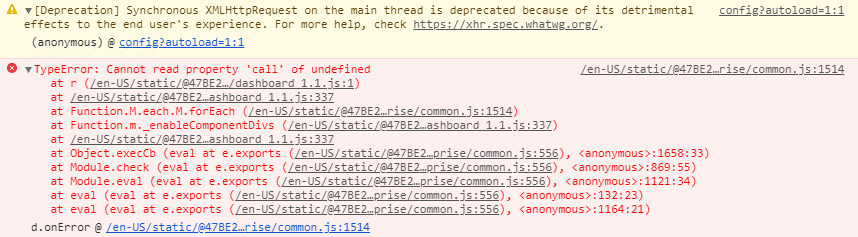 Unusable Settings Pages Splunk Javascript Error After Upgrade To