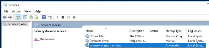 osqueryd service automatic initialization · Issue #4202 · osquery/osquery · GitHub