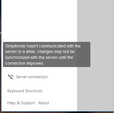 Server connection fault in PC app and site · Issue #2825 · Automattic/simplenote-electron · GitHub