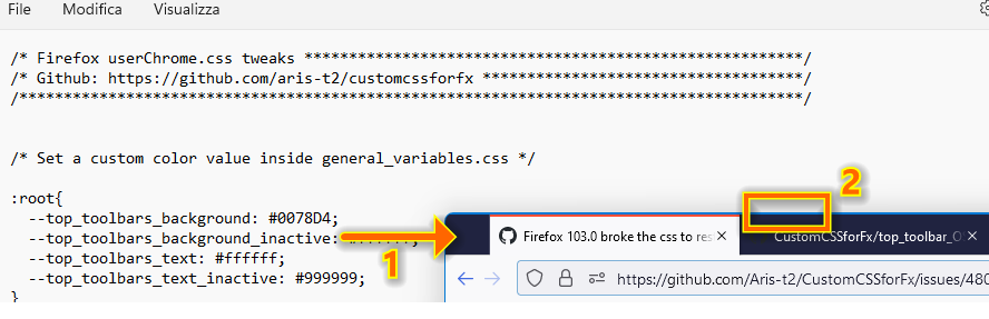 Firefox 103.0 broke the css to restore OS accent colors · Issue #480 · Aris-t2/CustomCSSforFx ...