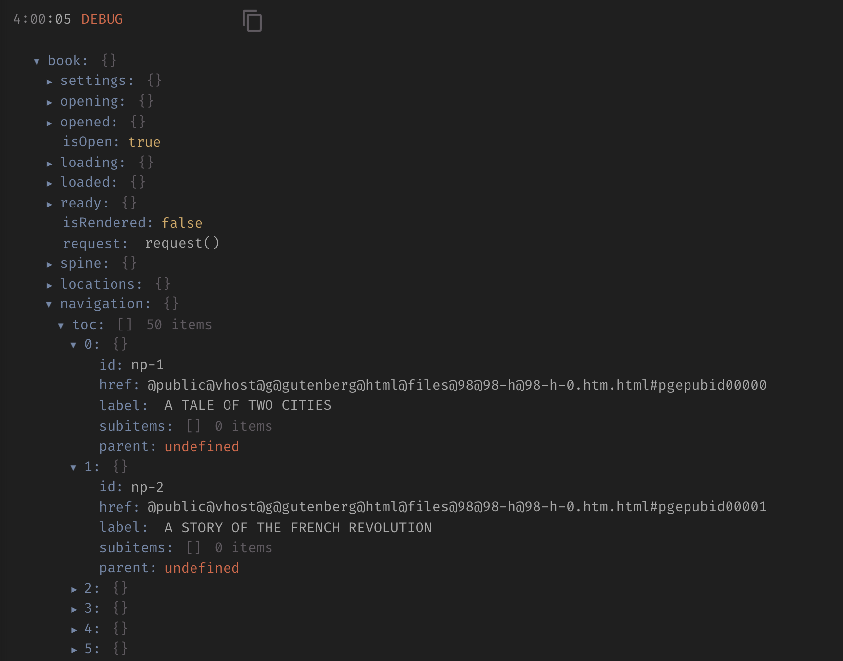 Current location does not return the correct chapter href for TOC chapters with anchors · Issue ...