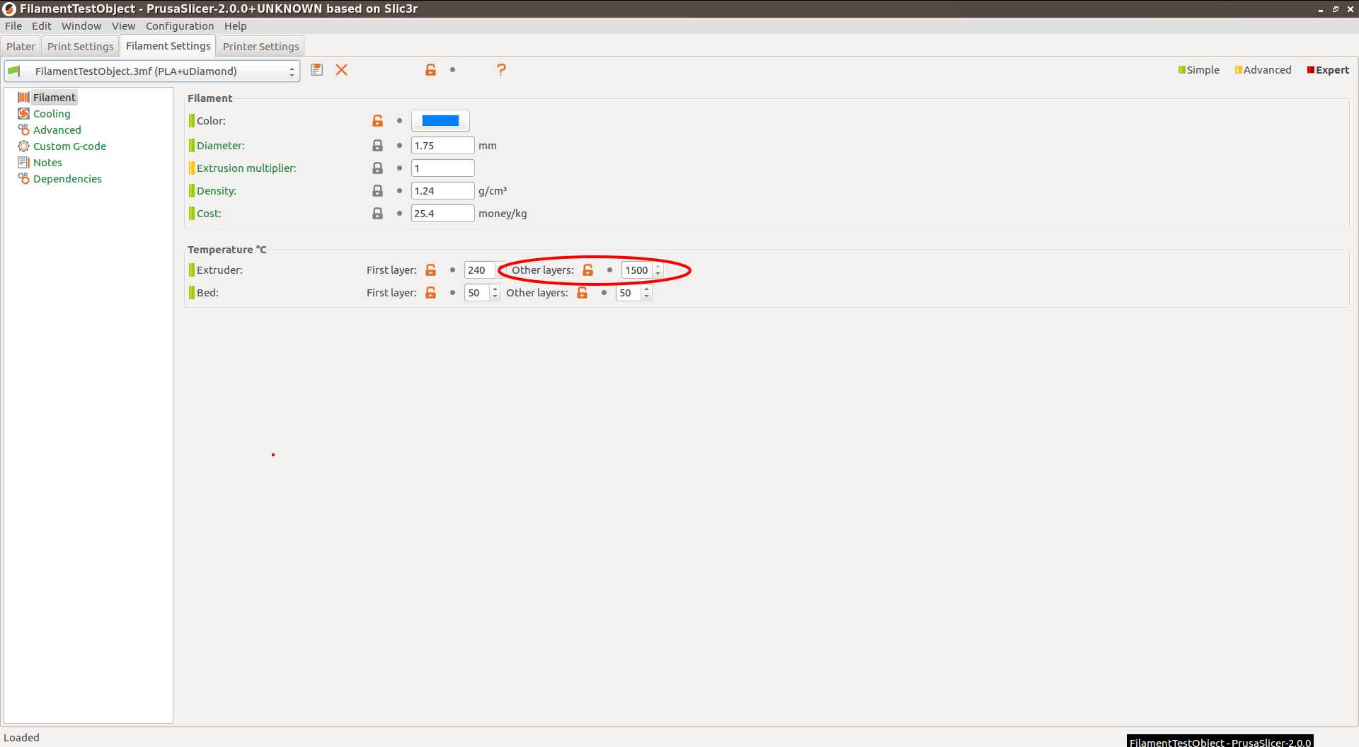 gcode output includes change to 1500C · Issue #2525 · prusa3d/PrusaSlicer · GitHub