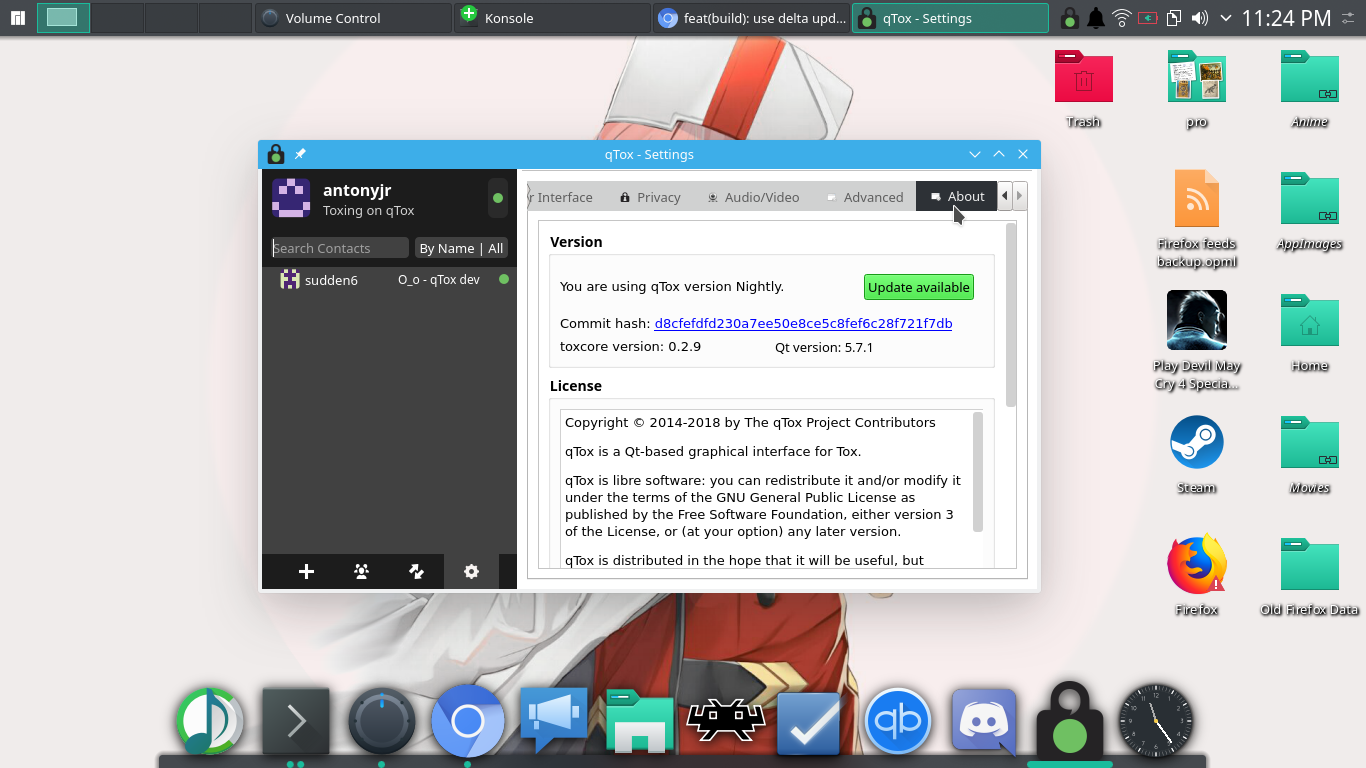 A(n) (Auto) Updater for Linux (AppImages) using delta update · Issue #5643 · qTox/qTox · GitHub