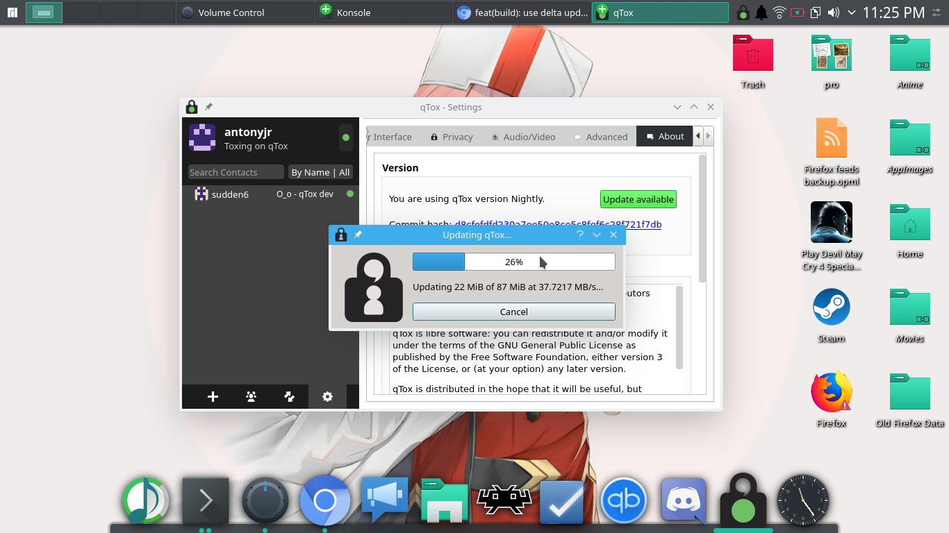 A(n) (Auto) Updater for Linux (AppImages) using delta update · Issue #5643 · qTox/qTox · GitHub