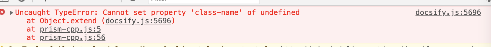 C++ syntax highlighting error · Issue #1546 · docsifyjs/docsify · GitHub