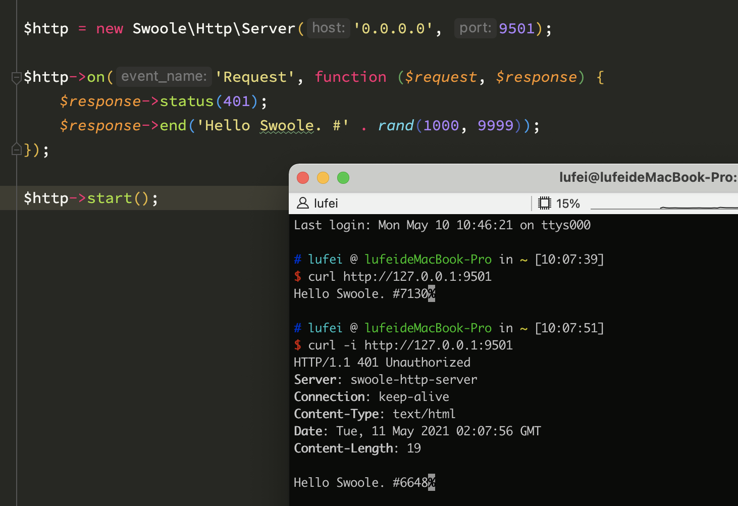 Swoole HTTP Response Status Code is always 200 · Issue #4198 · swoole/swoole-src · GitHub