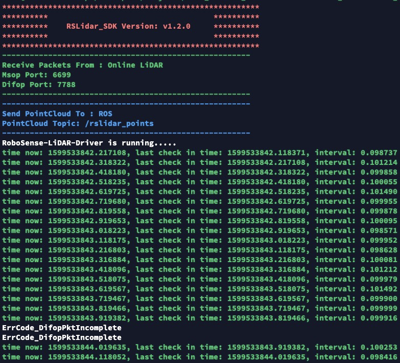 Output of /ros2 topic hz /rslidar_points is NOT stable around 10HZ ...