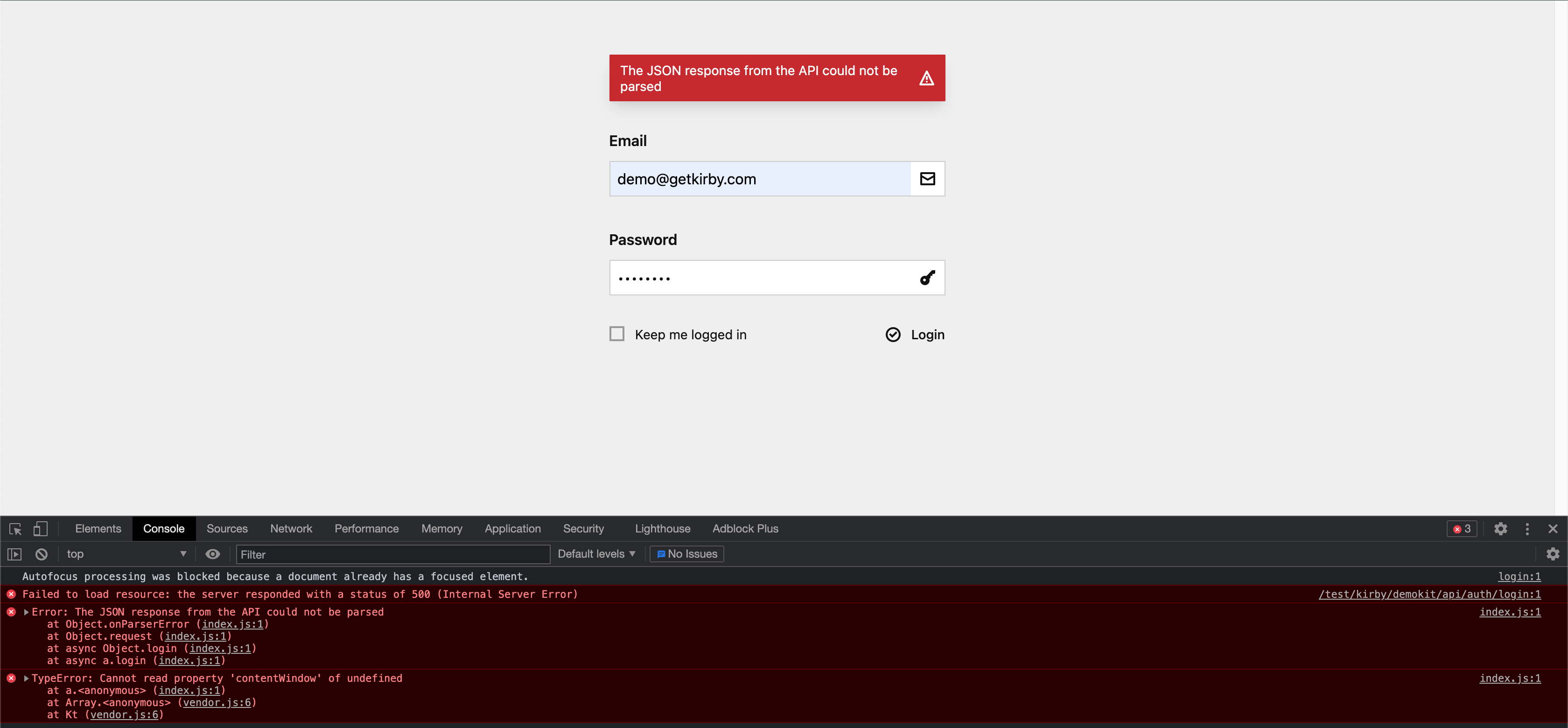360 Demokit The Section Pages Could Not Be Loaded Xdebug Has Detected A Possible 