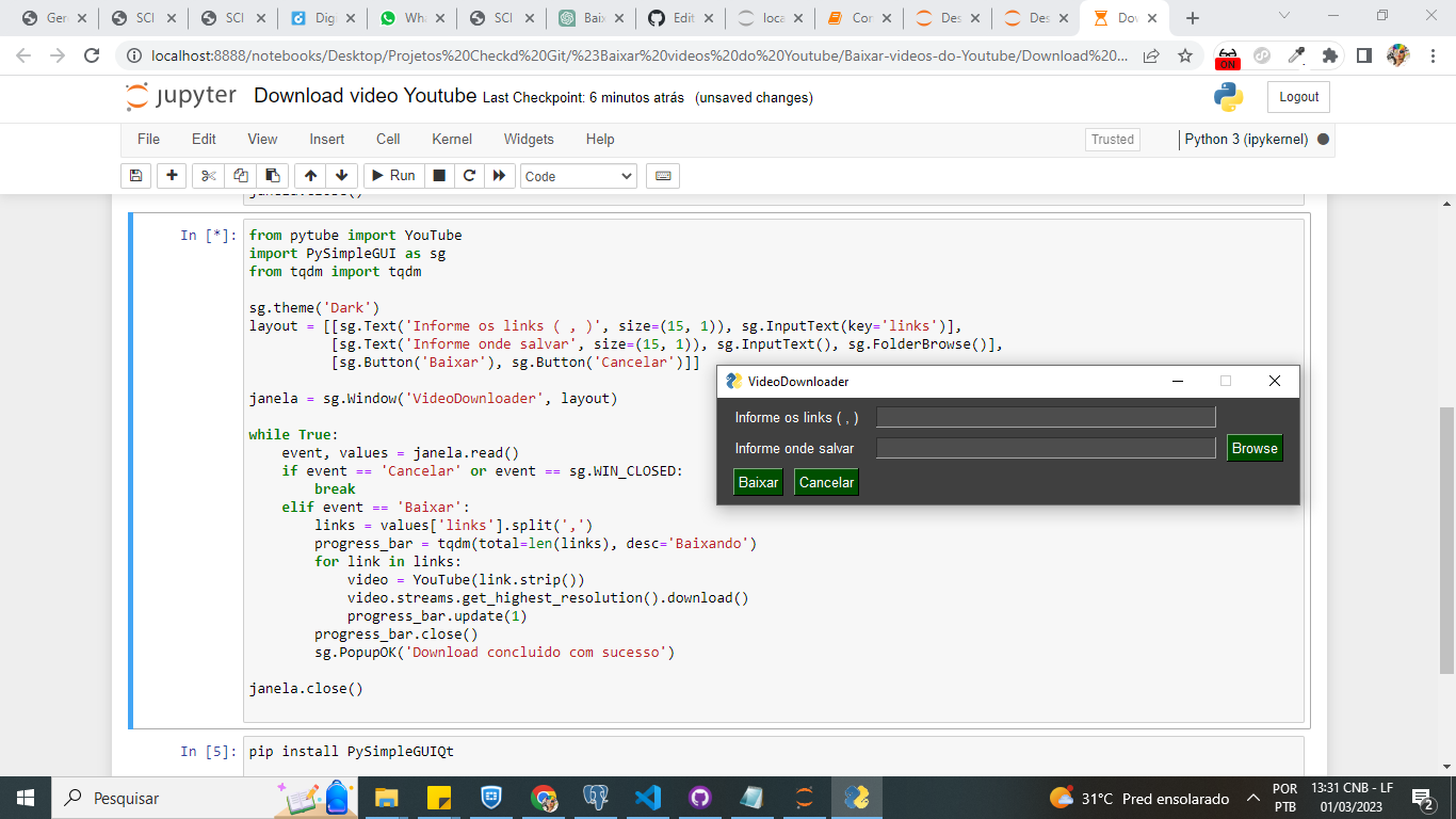 GitHub - gleisson-santos/Baixar-videos-do-Youtube: #Baixar videos do Youtube