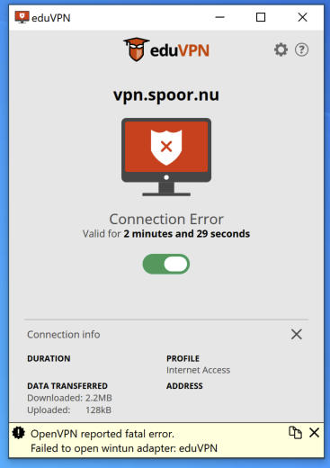 wintun adapter error after "renew session" · Issue #166 · Amebis/eduVPN · GitHub