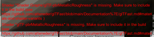 Shader is missing in build · Issue #368 · atteneder/glTFast · GitHub