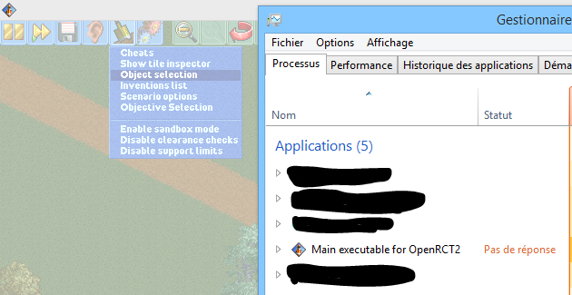 Clicking on Object Selection Cheat Freezes the Game · Issue #15319 ...