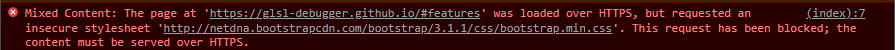 Styleshhet Not Loading Over · Issue 1 · Glsl Debuggerglsl 