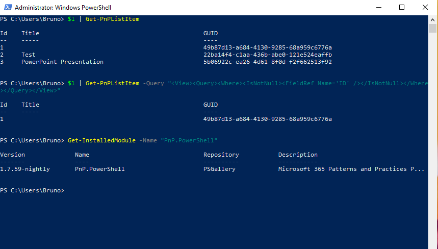 [BUG] - Get-PnPListItem only returning folder, if param -Query is included · Issue #1046 · pnp ...