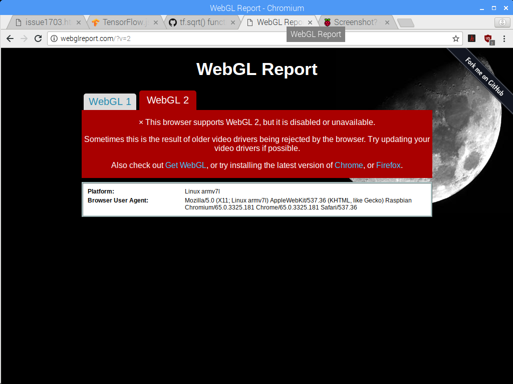 tf.sqrt() function returns wrong value on Raspberry Pi (3B+) if backend is using "webgl" · Issue ...