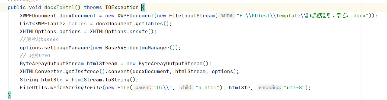 use the simple code to test docx to html, but the table lost borders ...