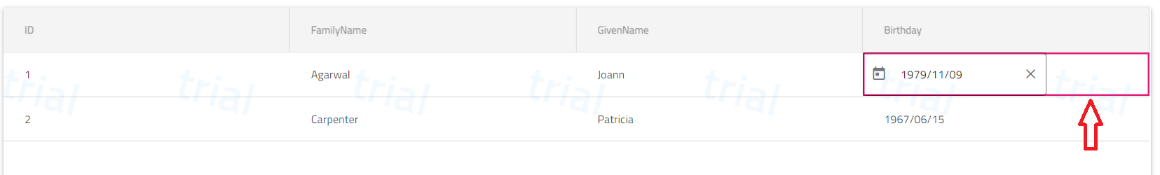 [IgxGrid] date and time pickers not fully stretched in cell editing mode · Issue #9320 ...