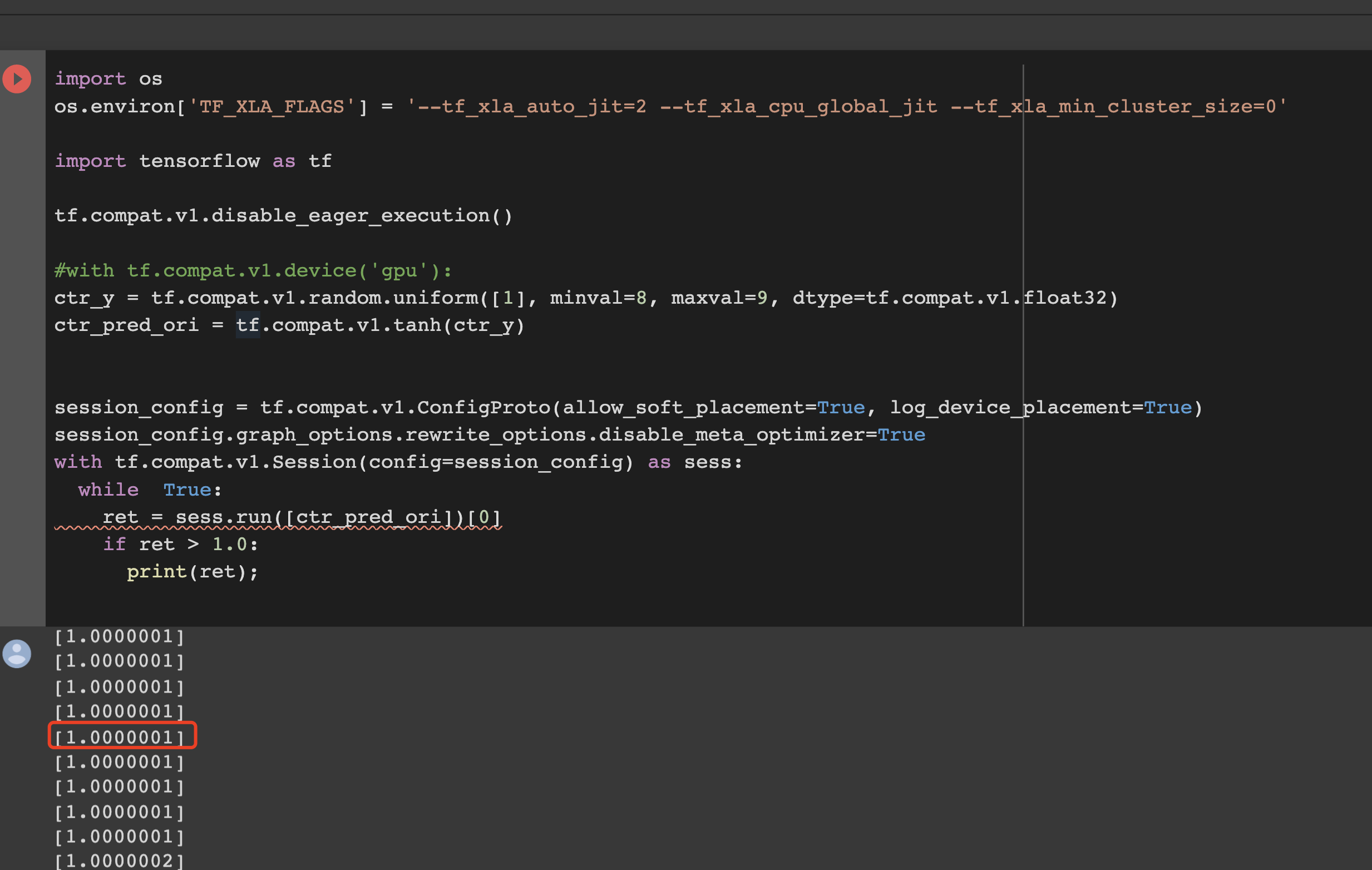 tanh(float(7~8)) = 1.0000001 in XLA · Issue #55390 · tensorflow/tensorflow · GitHub