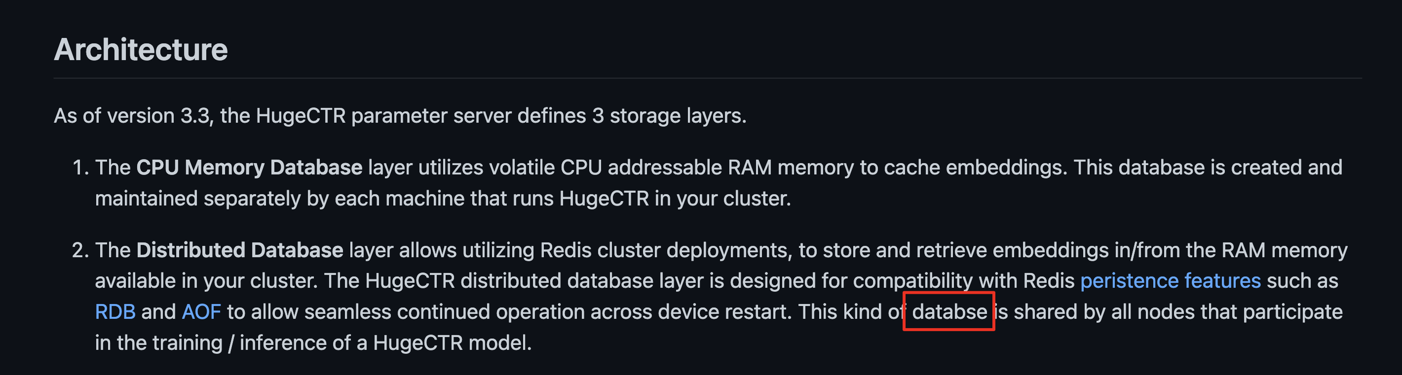 [BUG] databse · Issue #368 · NVIDIA-Merlin/HugeCTR · GitHub