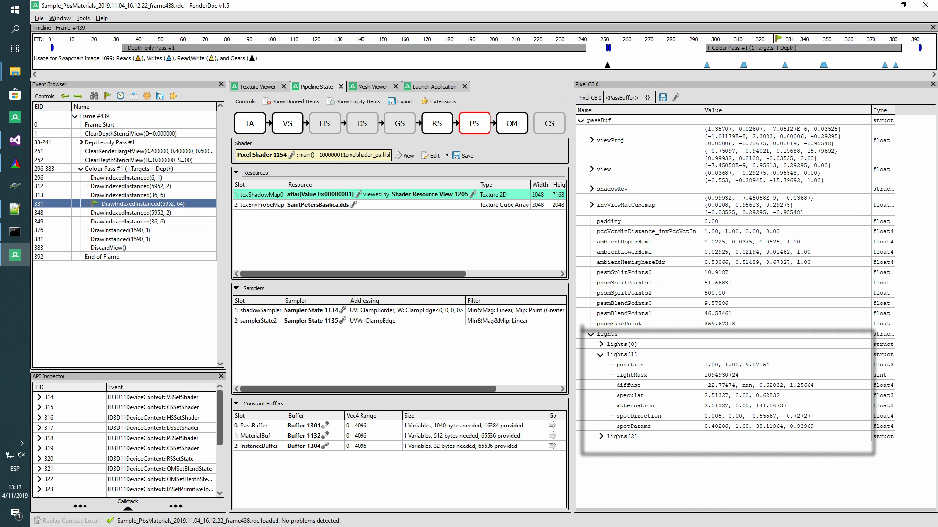 Incorrect offset of const buffer in D3D11 HLSL · Issue #1576 · baldurk/renderdoc · GitHub