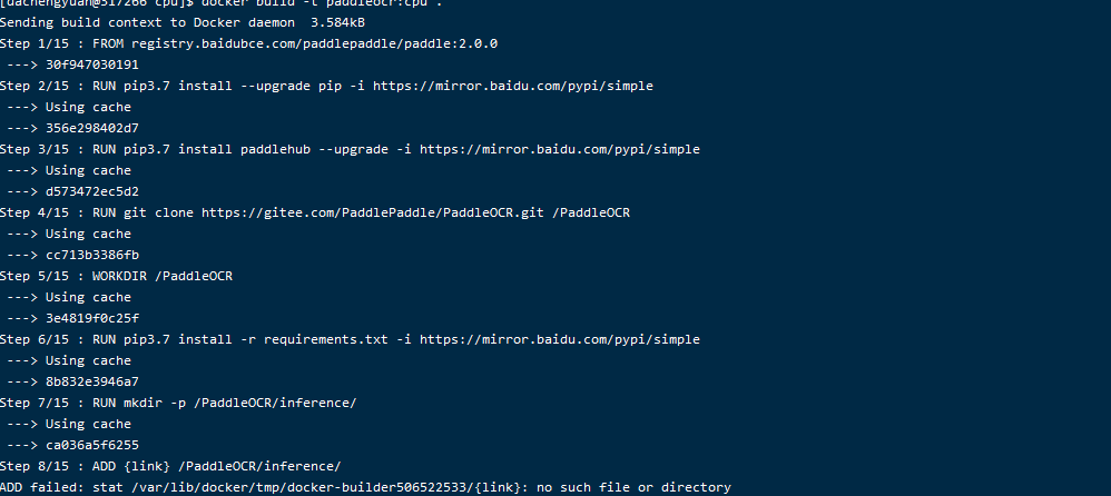docker部署ocr的hubserving时出现这样的问题 ，完全按照官方教程走的 · Issue #2976 · PaddlePaddle/PaddleOCR · GitHub
