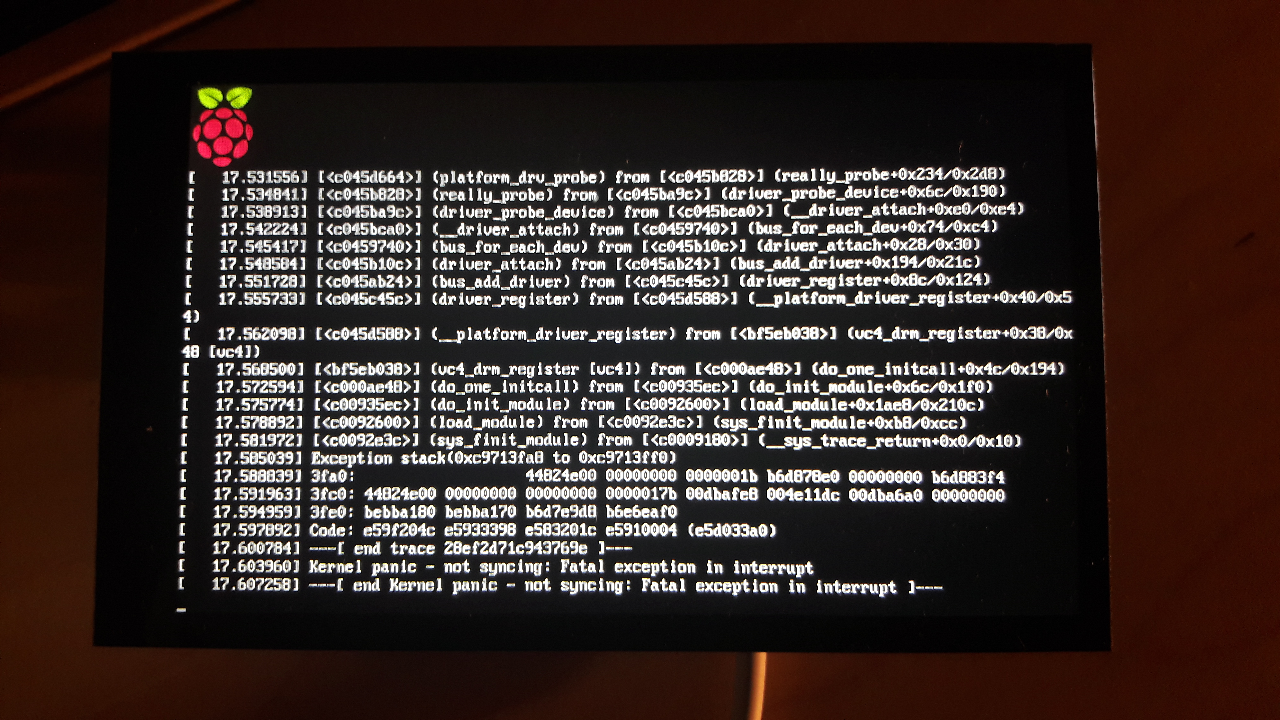 RPI 3B+ fails to boot with vc4-fkms-v3d and Hyperpixel 4 TFT screen on kernel 4.19.59 · Issue ...