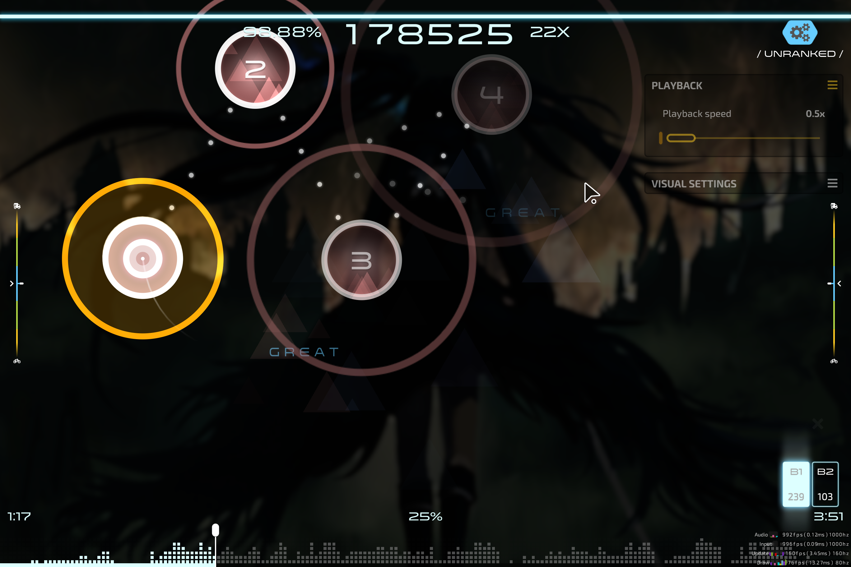 Objects are overlapped with HP bar or score display · Issue #6460 · ppy ...