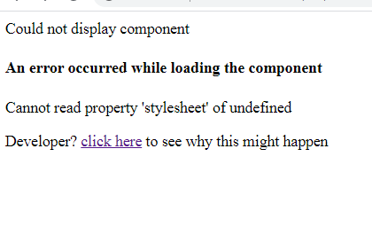 Open Bot using FullScreen URL causes "Could not display component" error · Issue #1050 ...