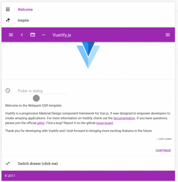 Nuxt: time picker does not switch to minutes selection automatically ...