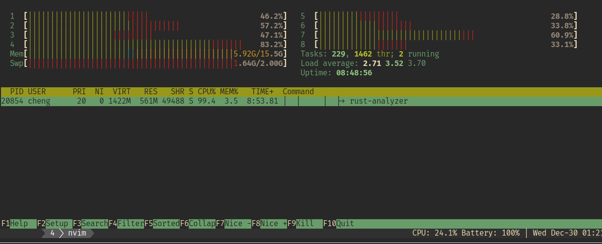 server hangs after a textDocument/didChange notification · Issue #7082 · rust-lang/rust-analyzer ...