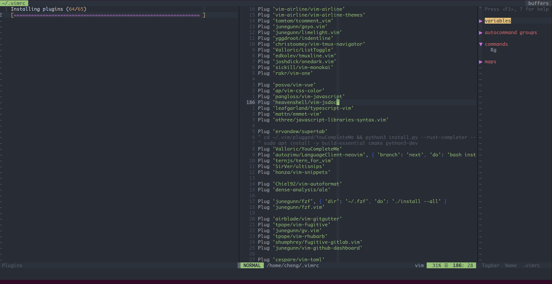 vim-anyfold affects plugin list in vim-plug buffer on PlugInstall · Issue #926 · junegunn/vim ...