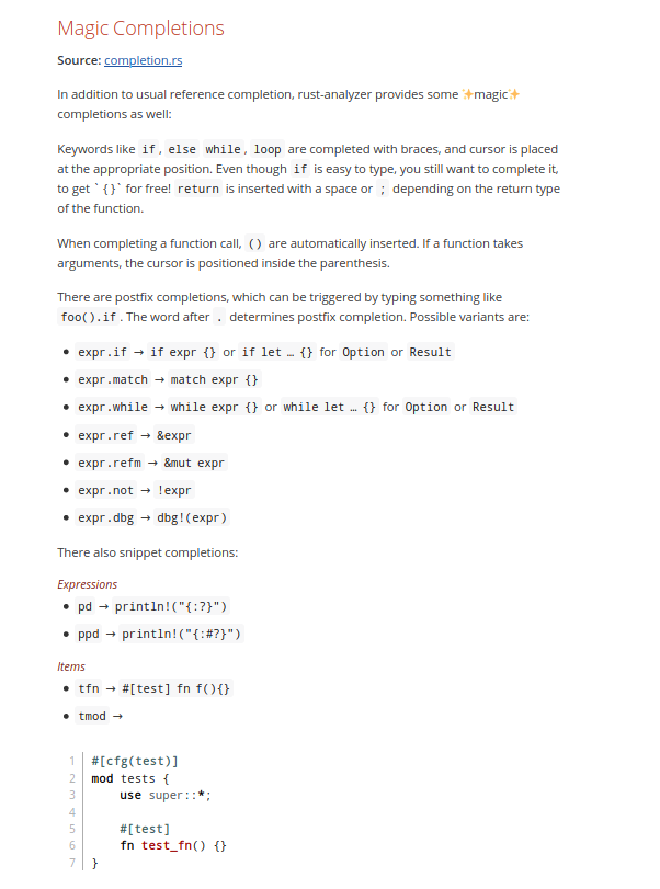 Magic Completion Support · Issue 304 · Fannheyward Coc Rust Analyzer · Github