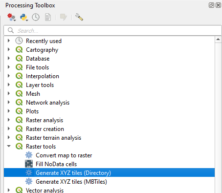 Something strange with "Generate XYZ tiles (Directory)" in QGIS 3.20.0 ...