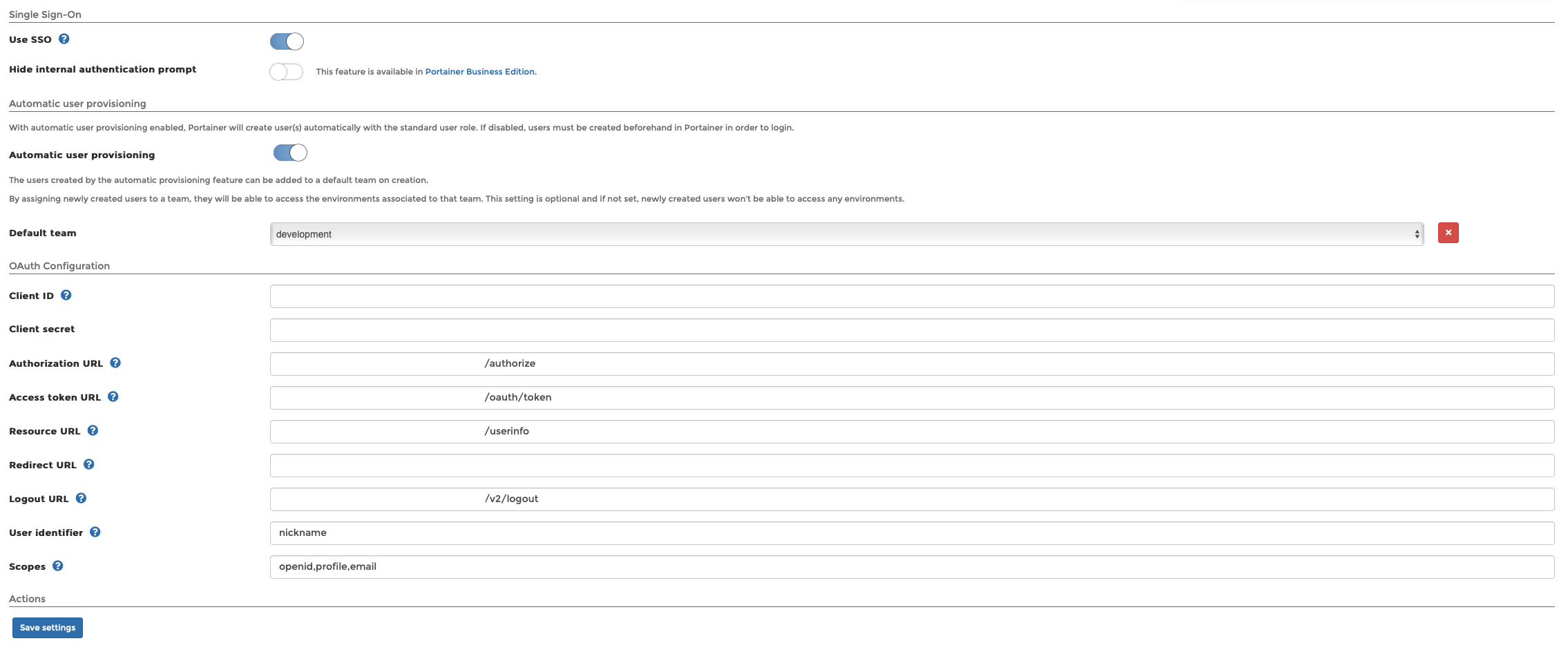 [oauth] Cant Configure Auth0 · Issue 5684 · Portainer Portainer · Github