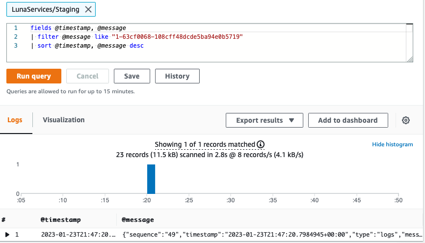 Setting Cloudwatch Log Group So That Logs Appear In Cloudwatch Traces · Issue 1766 · Aws