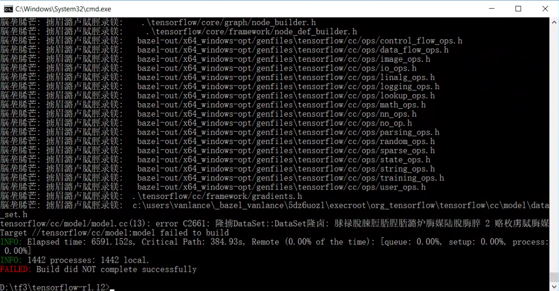 Issue In Building Tensorflow Library On Windows Machine · Issue 23342 · Tensorflowtensorflow