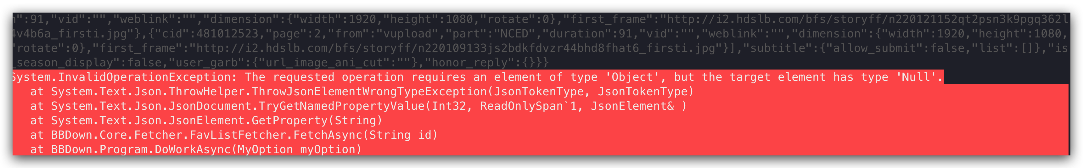 收藏夹列表解析报错 · Issue #411 · nilaoda/BBDown · GitHub