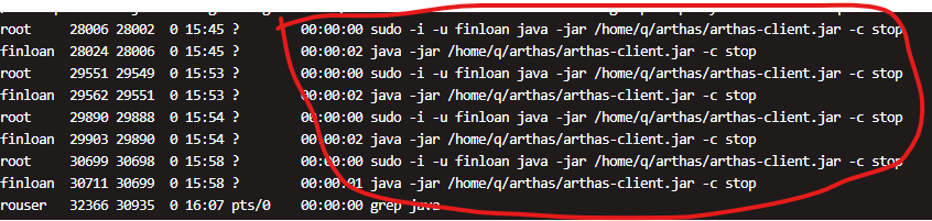 执行arthas-client.jar -c stop卡住无法退出进程 · Issue #1409 · alibaba/arthas · GitHub