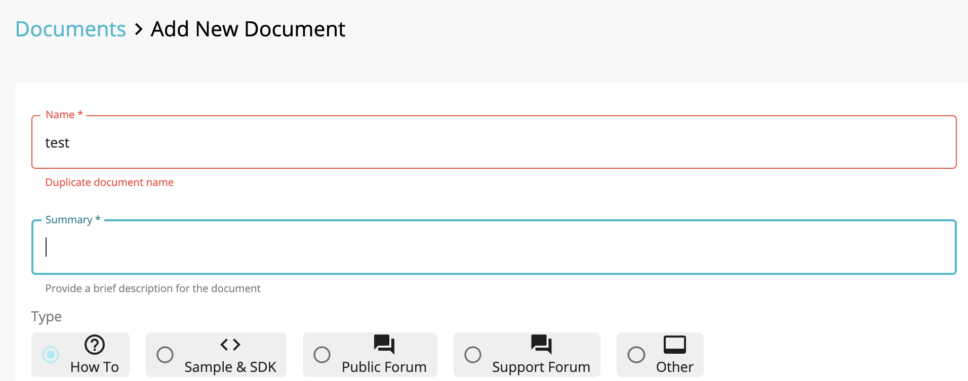 [Publisher] "Duplicate document name" wrong error message · Issue #5942 · wso2/product-apim · GitHub