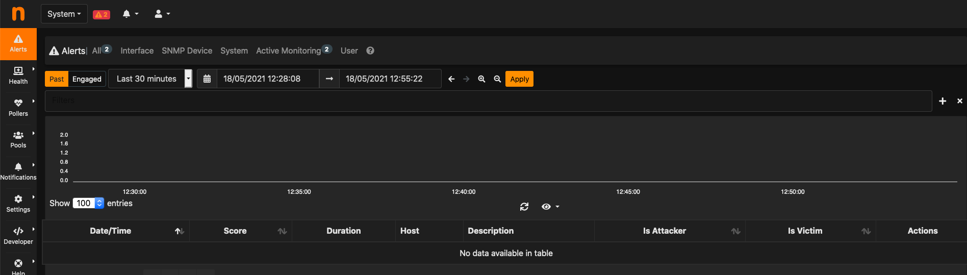 BT5: Dark theme changes the alignment of items in the header · Issue #5361 · ntop/ntopng · GitHub