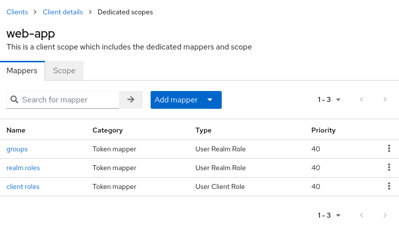 The predefined mapper "groups" is predefined incorrectly · Issue #14516 · keycloak/keycloak · GitHub