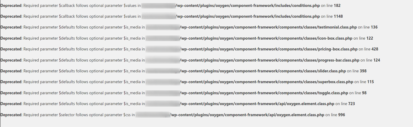 Deprecation warnings when updating to PHP 8.0 · Issue #1904 · soflyy/oxygen-bugs-and-features ...