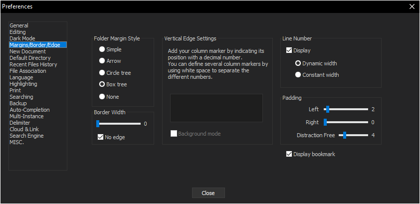 Settings for additional borders · Issue #11376 · notepad-plus-plus ...