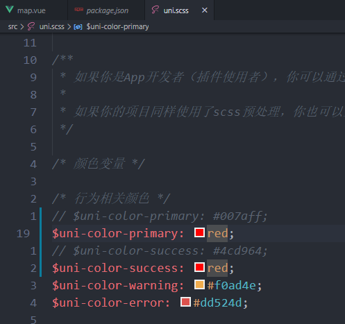 修改 uni.scss 后, 组件 (uni-ui) 没有变化 · Issue #255 · dcloudio/uni-ui · GitHub