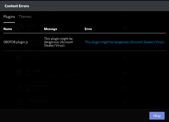 [BUG] - BDFDB · Issue #536 · mwittrien/BetterDiscordAddons · GitHub