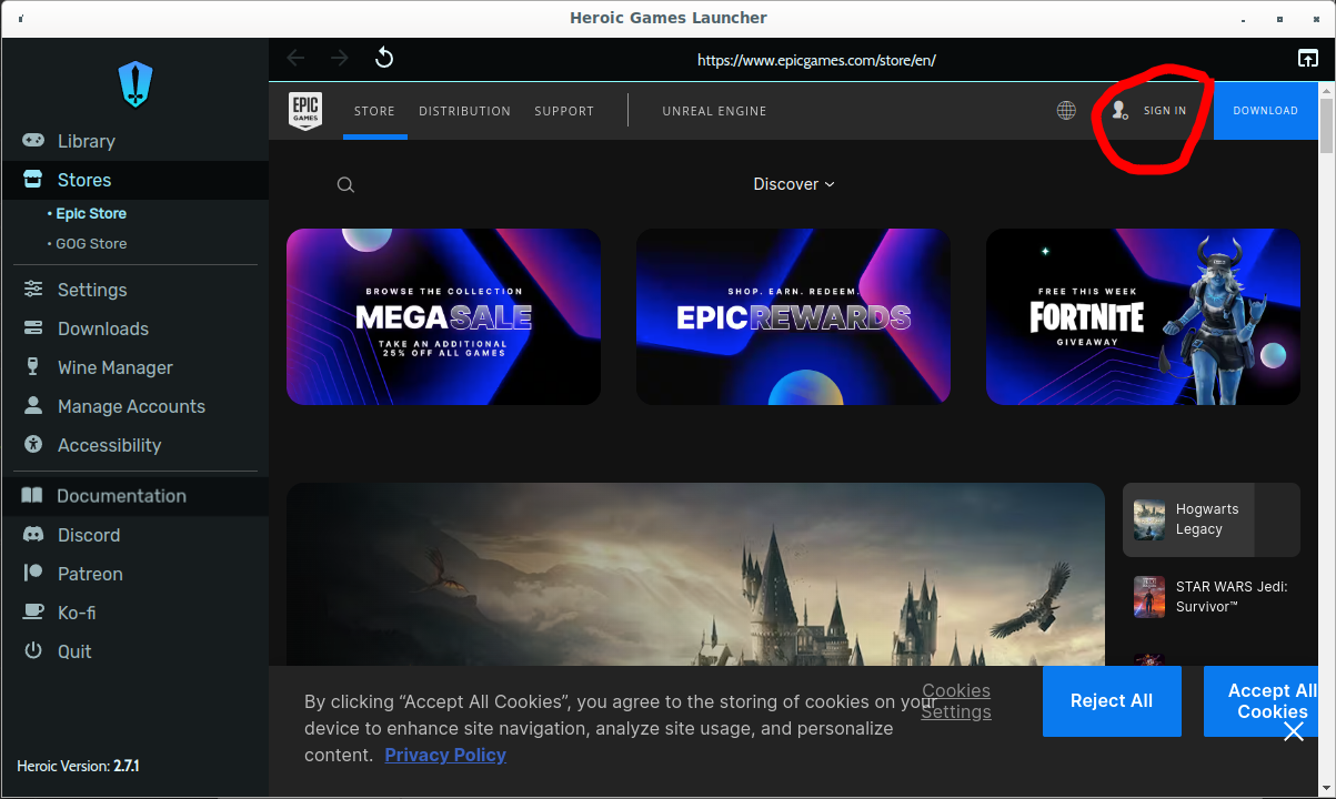 Unable to Login with Epic Games account. · Issue #2716 · Heroic-Games ...