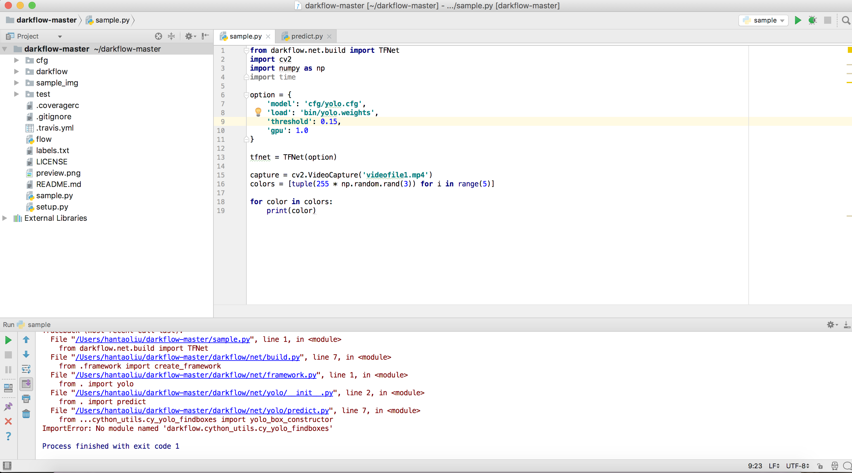 No module named cy_yolo_findboxes · Issue #252 · thtrieu/darkflow · GitHub